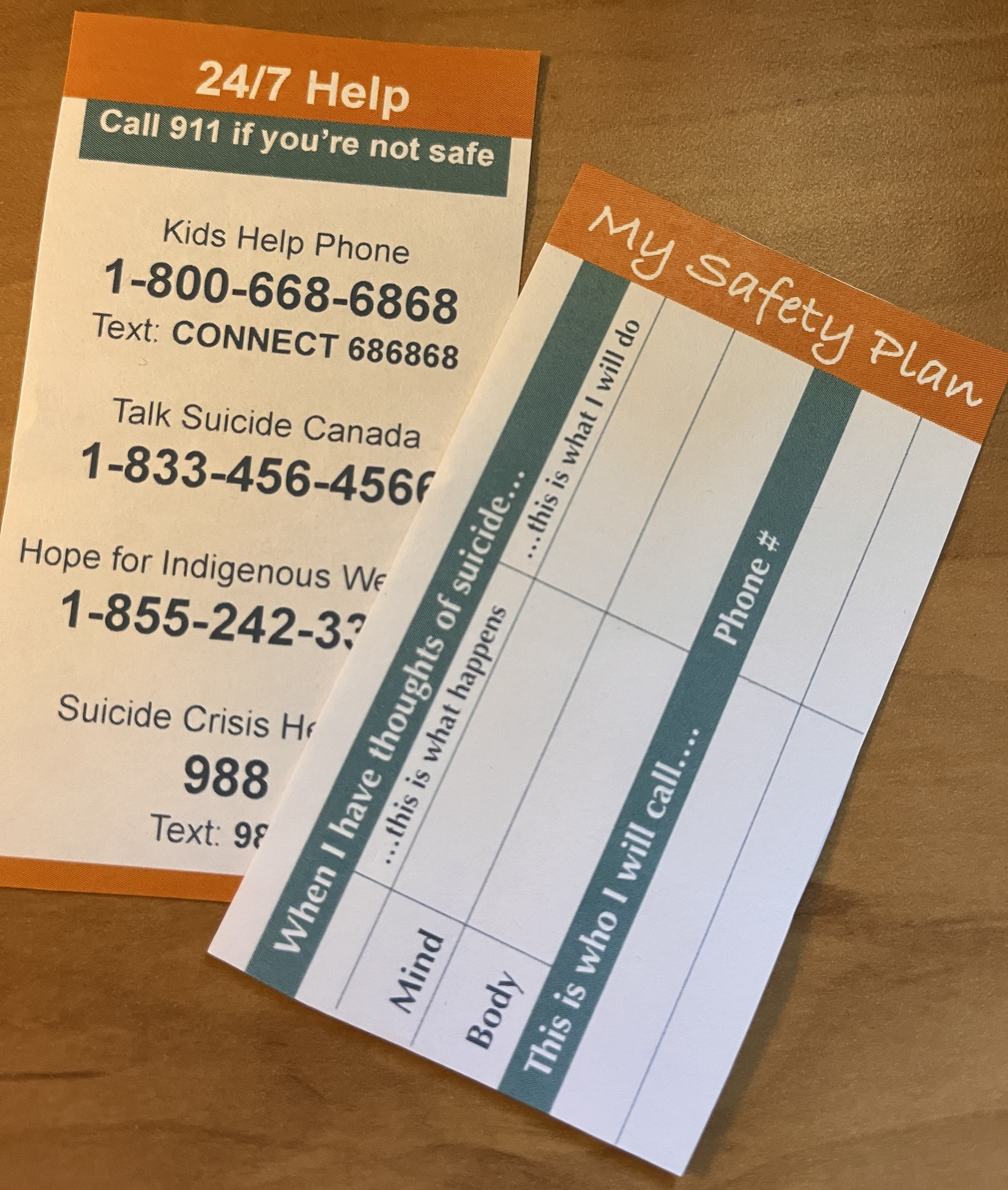 Suicide Safety Plan Card – Dianne Shannon Art Therapy